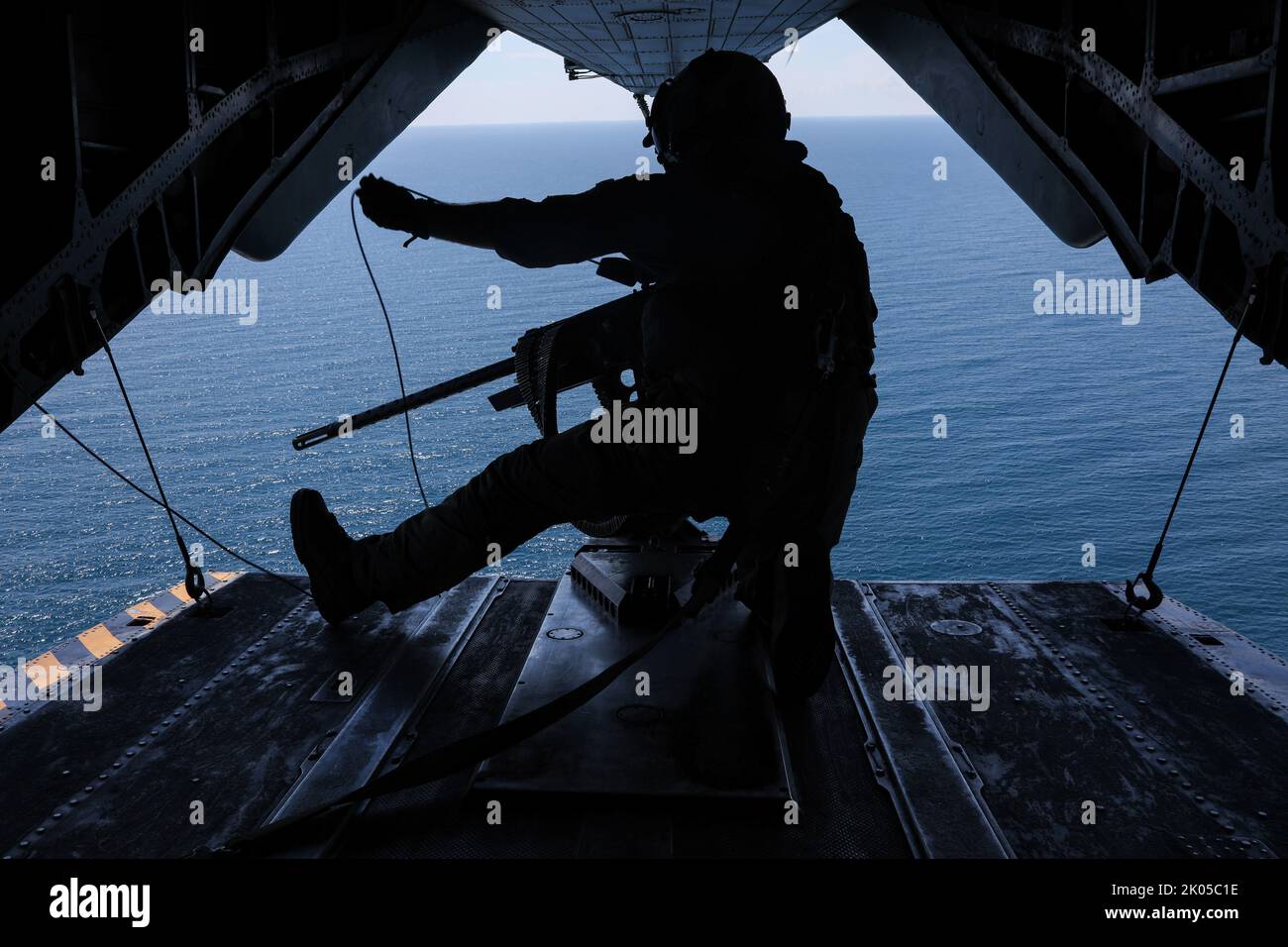 U.S. Marine Corps Staff Sgt. Matthew Jensen, CH-53E Super Stallion crew ...