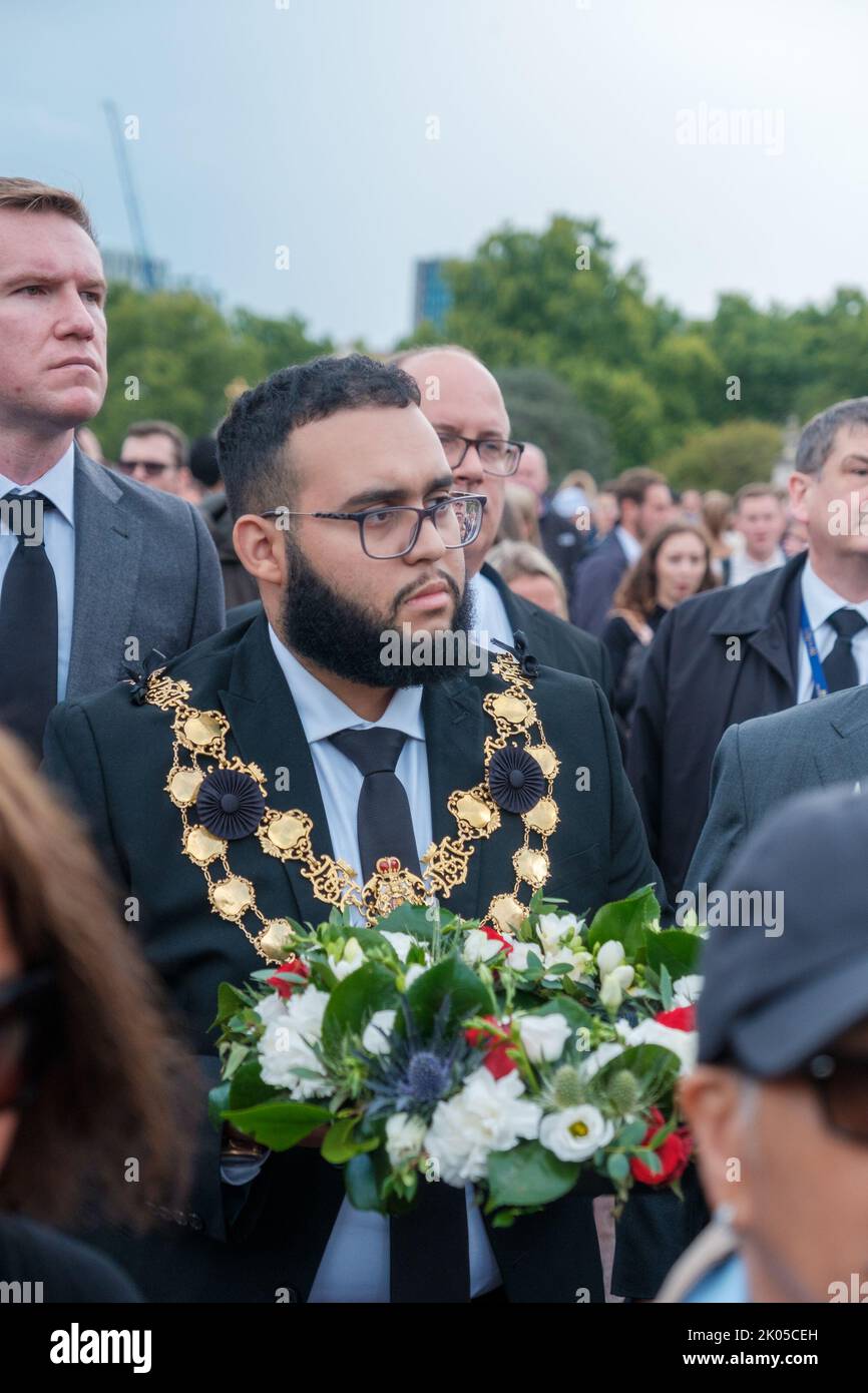 members of The Public Continue to lay down flowers and messages for ...