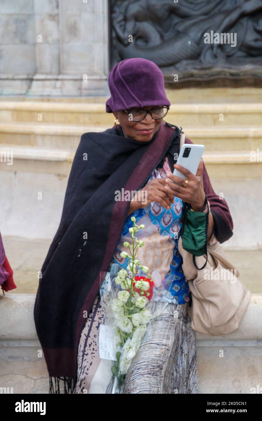 members of The Public Continue to lay down flowers and messages for ...