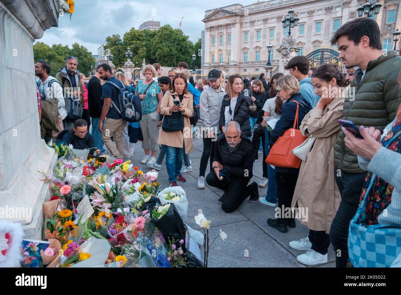 members of The Public Continue to lay down flowers and messages for ...