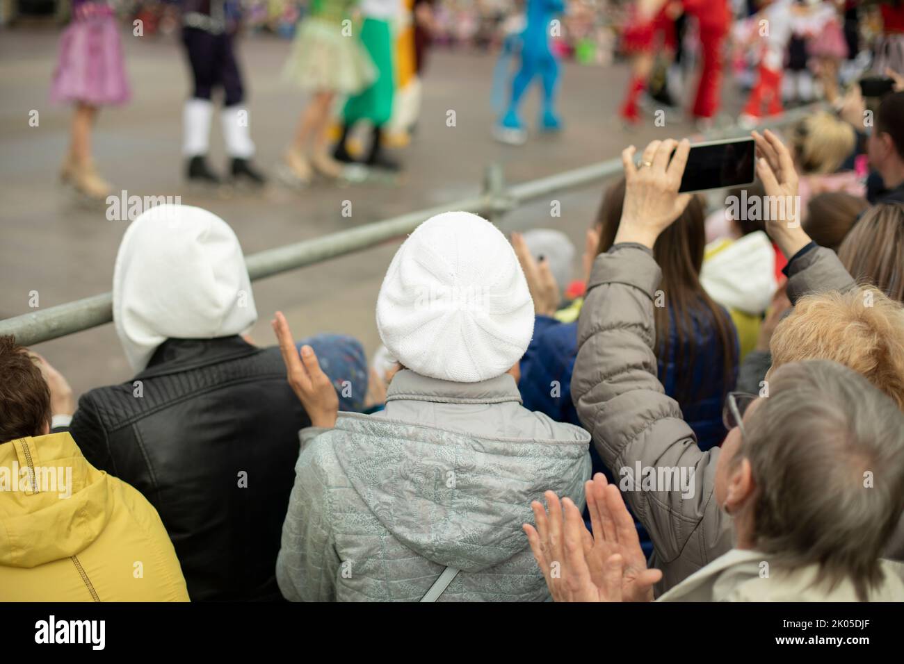 Crowd of people from behind abstract hi-res stock photography and ...