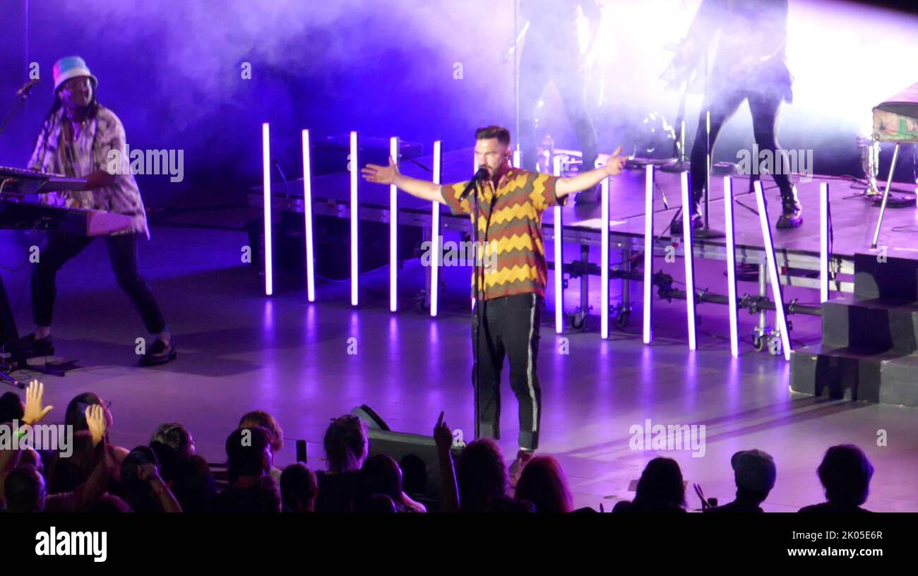 Los Angeles, California, USA 27th August 2022 Singer Andy Grammar ...