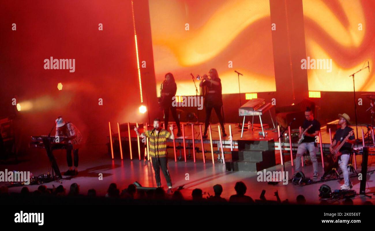 Los Angeles, California, USA 27th August 2022 Singer Andy Grammar ...