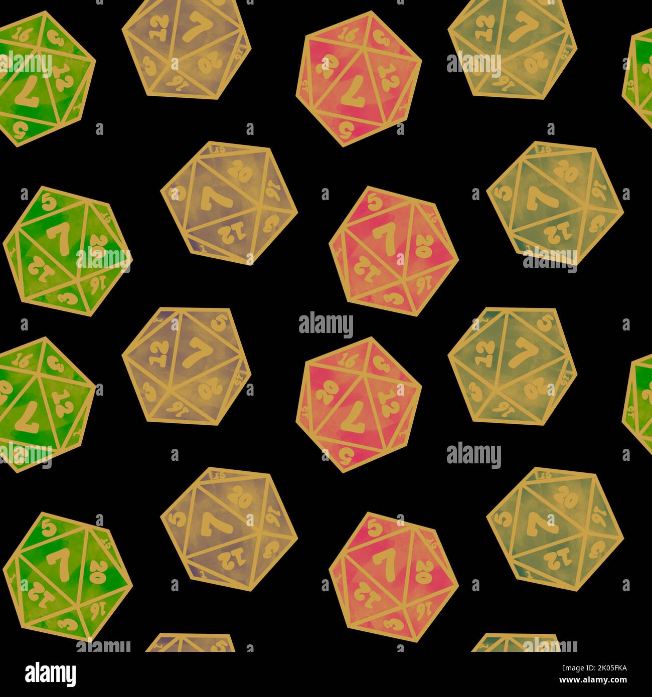 Game dice seamless geometric numbers kids and gamers pattern for ...