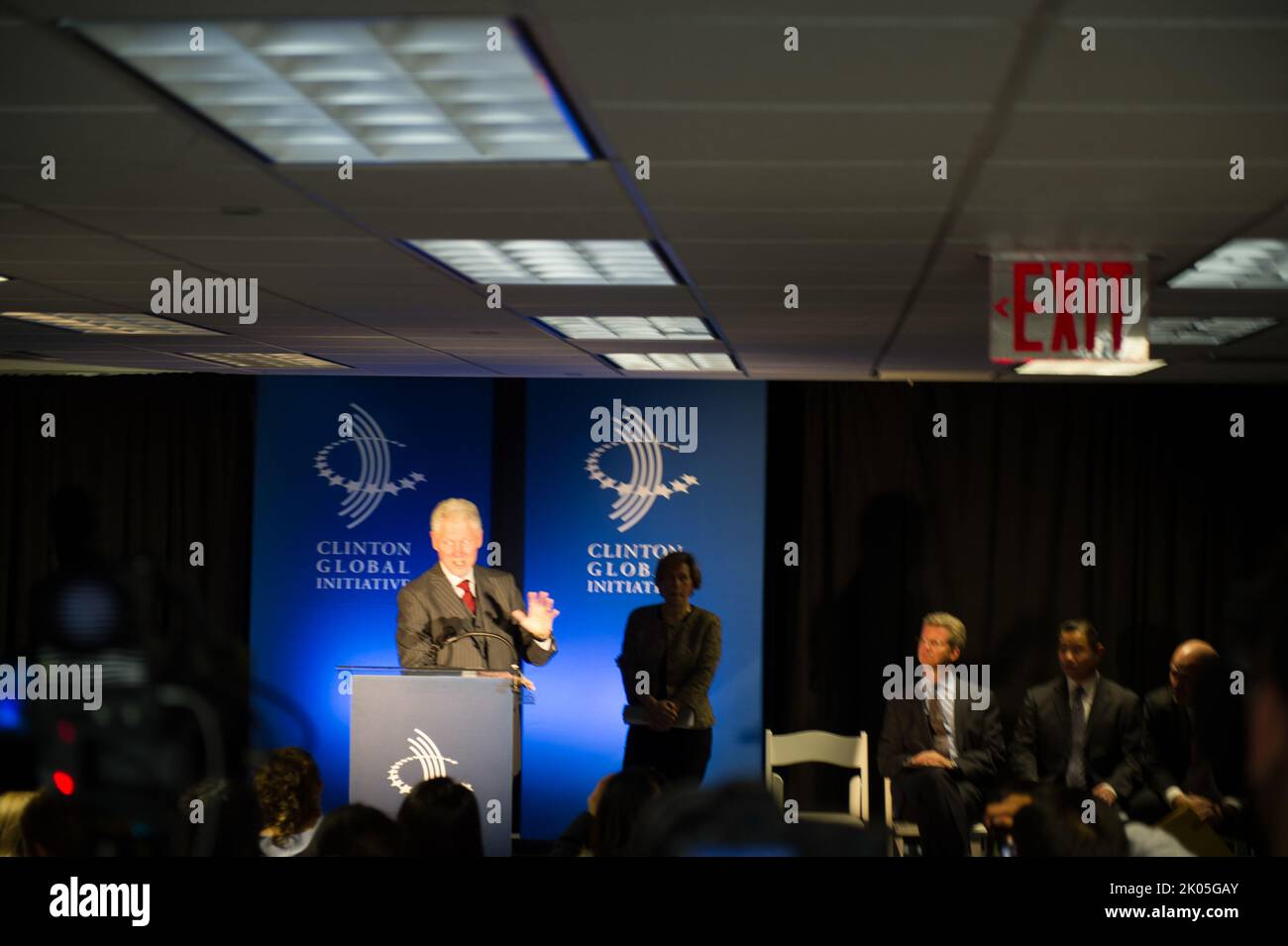Clinton Global Initiative (CGI) event in New York City, New York, with ...