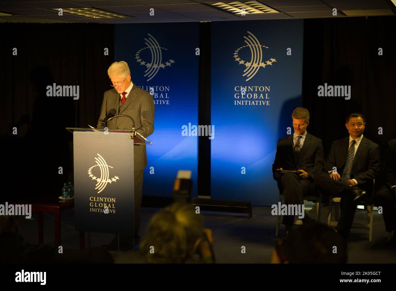 Clinton Global Initiative (CGI) event in New York City, New York, with ...