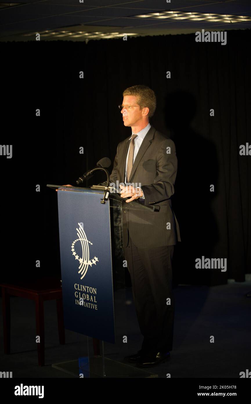 Clinton Global Initiative (CGI) event in New York City, New York, with ...
