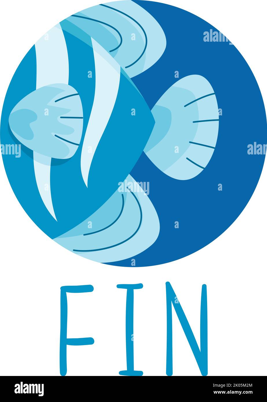 Illustration of a Fish Animal Showing Its Fin. Learning Body Parts ...