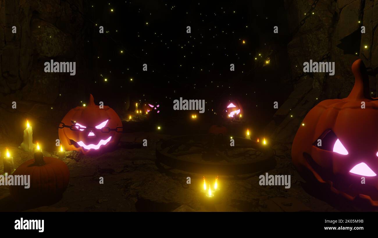 3D illustration Background for advertising and wallpaper in scary and ...