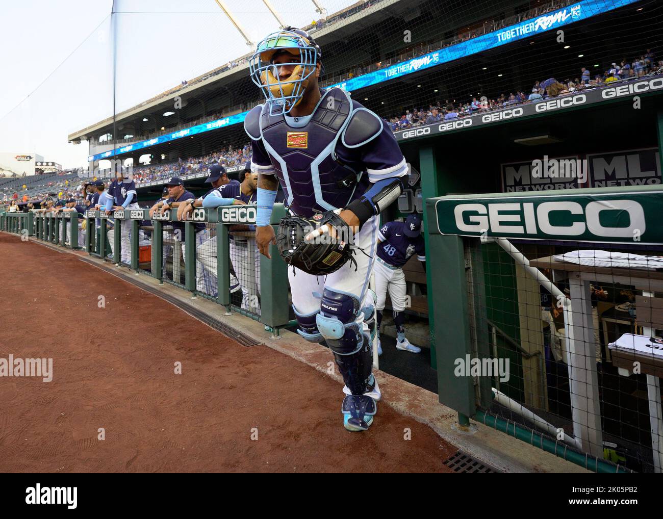 SEP 09, 2022: Kansas City Royals catcher Salvador Perez (13) take the ...