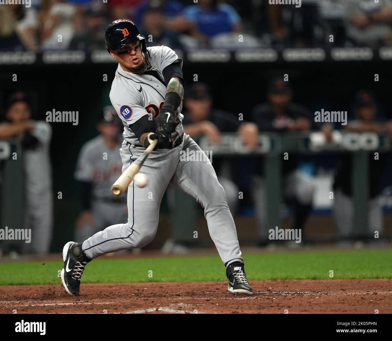 SEP 09, 2022: Detroit Tigers shortstop Javier Baez (28) hits an RBI ...