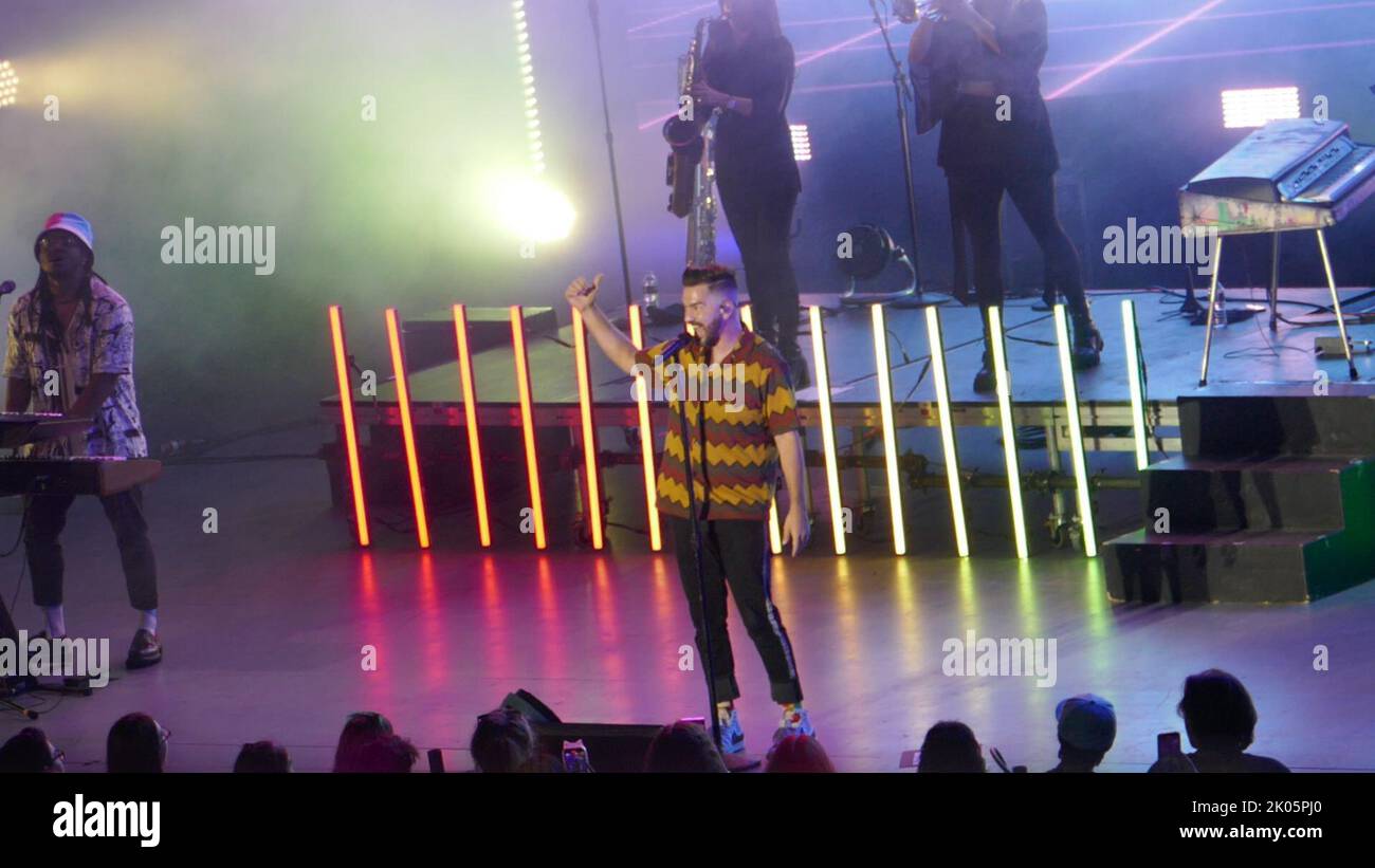 Los Angeles, California, USA 27th August 2022 Singer Andy Grammar ...