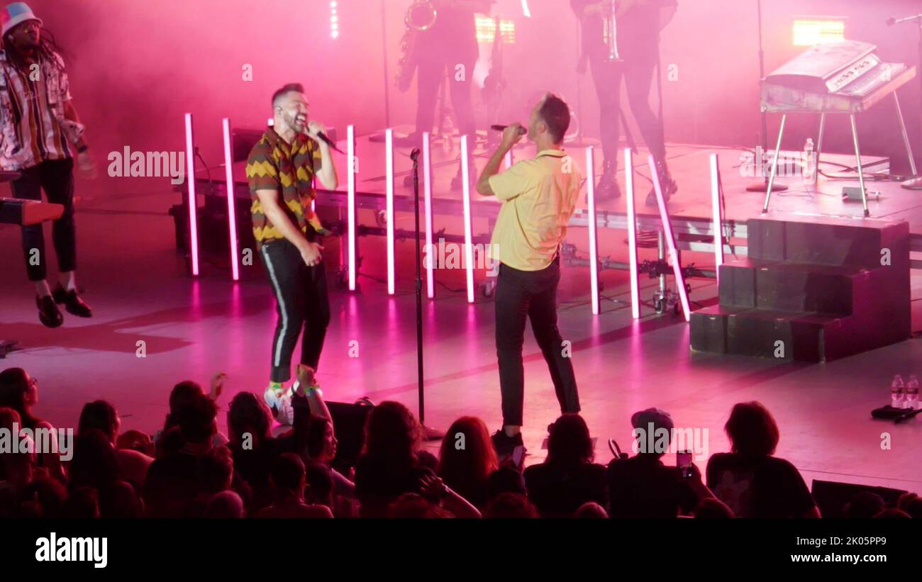 Los Angeles, California, USA 27th August 2022 Singer Andy Grammar and ...