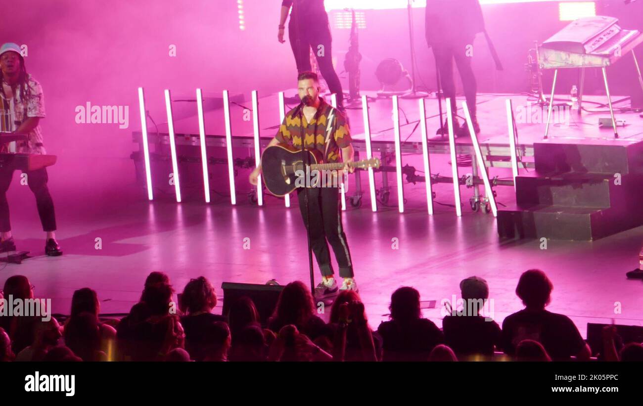 Los Angeles, California, USA 27th August 2022 Singer Andy Grammar ...