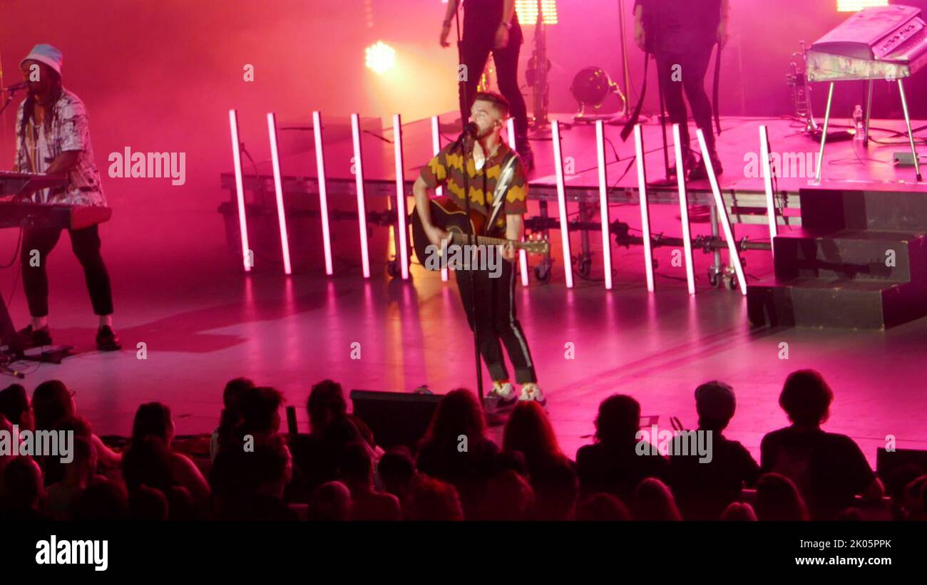 Los Angeles, California, USA 27th August 2022 Singer Andy Grammar ...