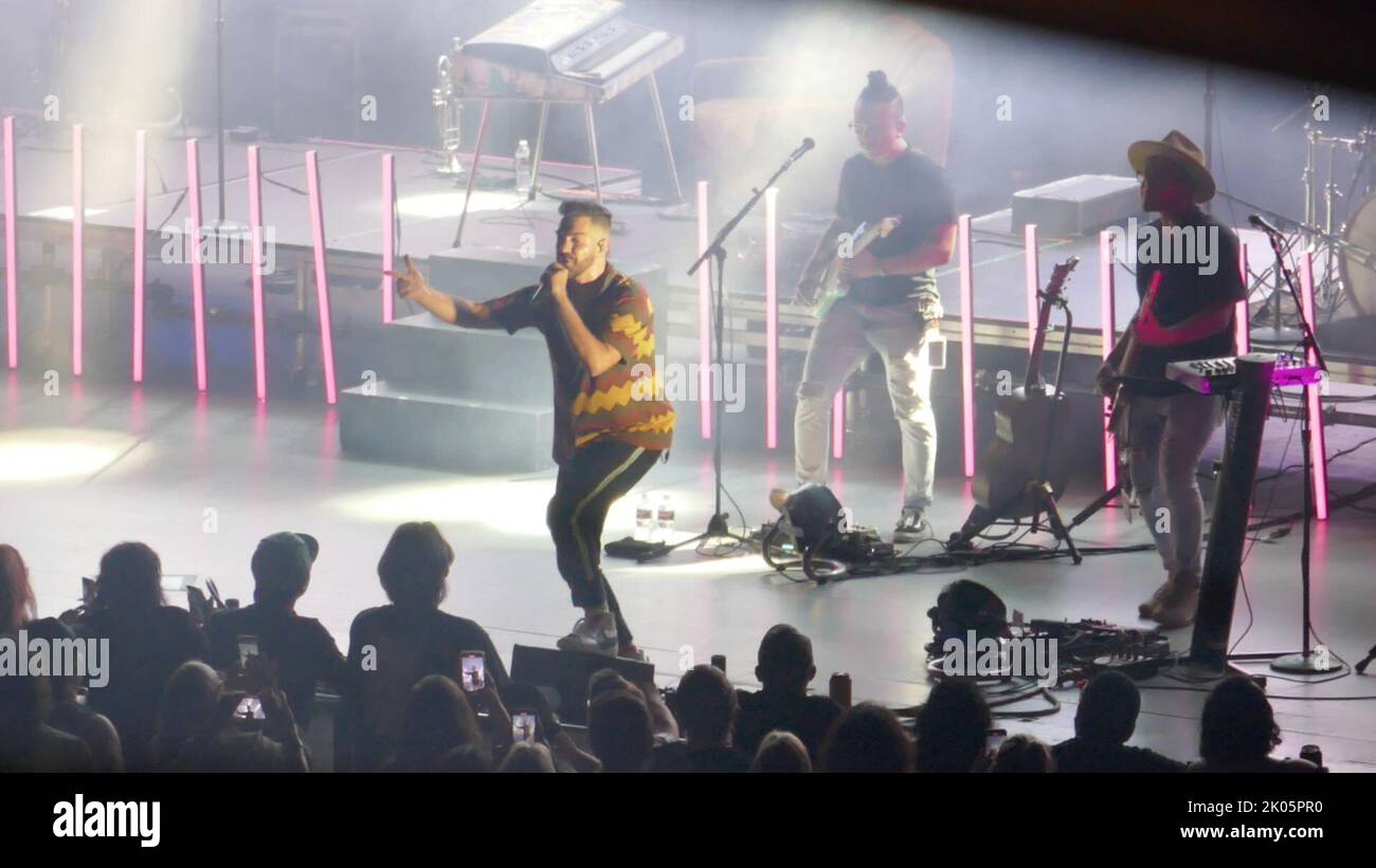 Los Angeles, California, USA 27th August 2022 Singer Andy Grammar ...