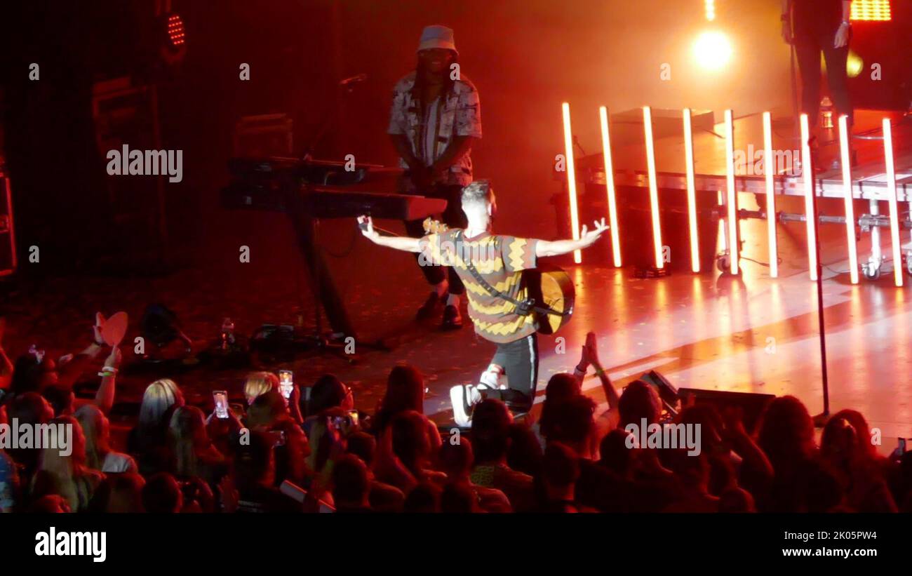 Los Angeles, California, USA 27th August 2022 Singer Andy Grammar ...