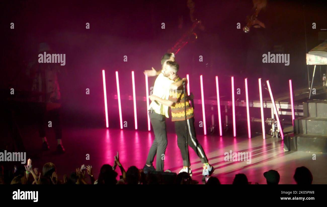 Los Angeles, California, USA 27th August 2022 Singer Andy Grammar and ...