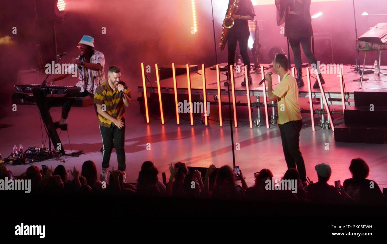 Los Angeles, California, USA 27th August 2022 Singer Andy Grammar and ...