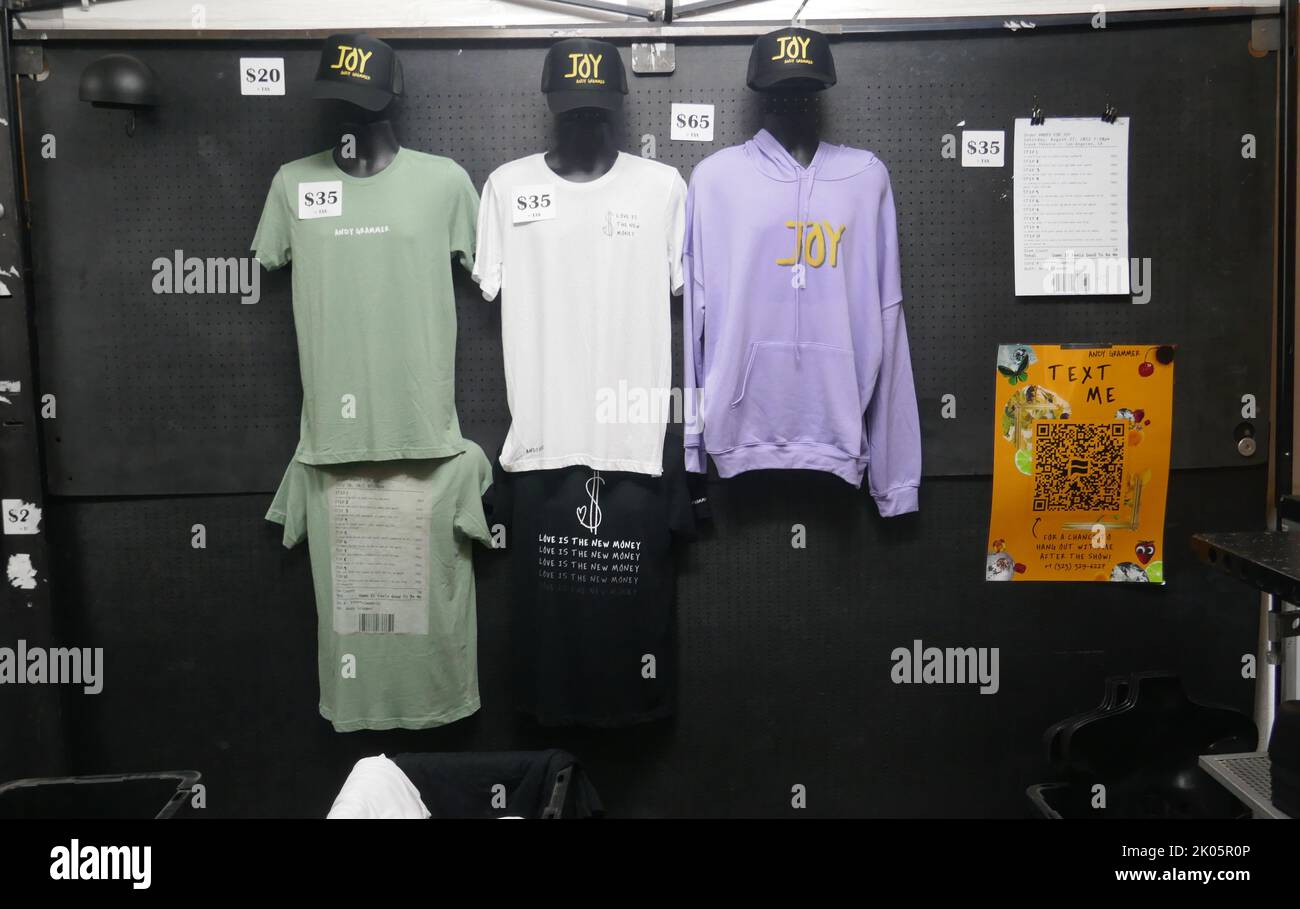 Los Angeles, California, USA 27th August 2022 Singer Andy Grammar and ...