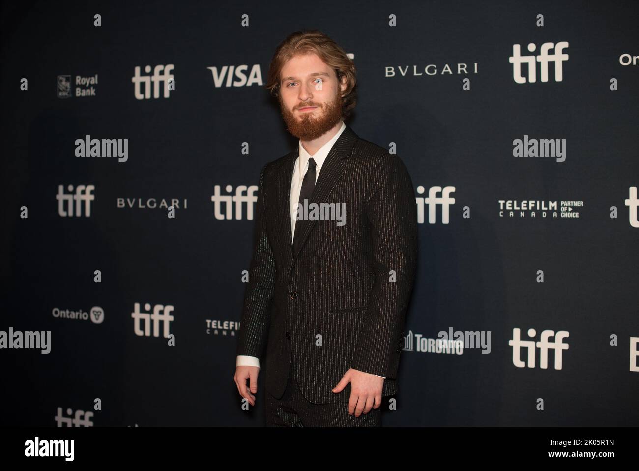 Actor Fred Hechinger poses for a photograph on the red carpet for the ...
