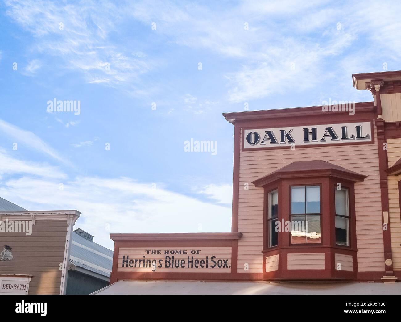 Dawson City Yukon Territory, Canada - August 4 2008; Signs and upper ...
