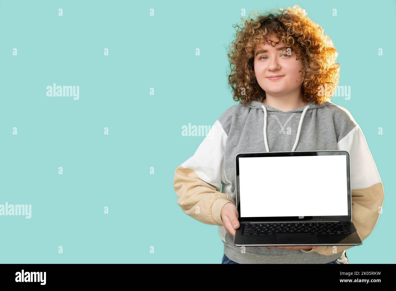 laptop mockup digital technology woman screen Stock Photo - Alamy