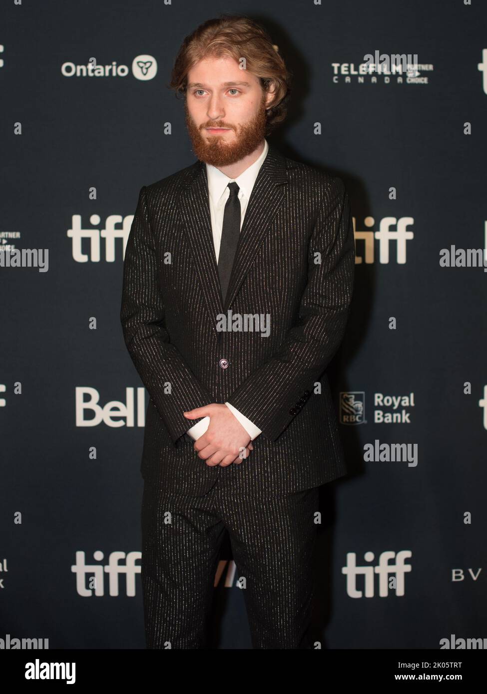 Actor Fred Hechinger poses for a photograph on the red carpet for the ...