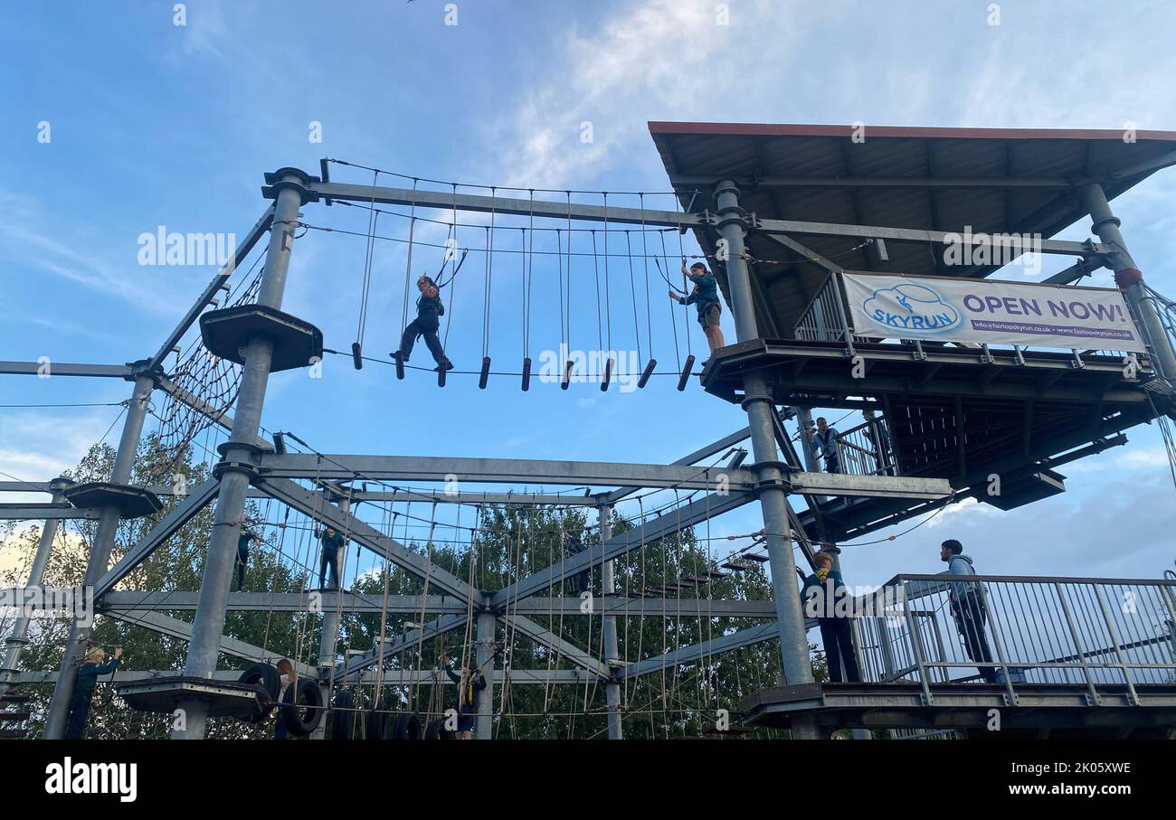 Scout members from the 32nd Chingford Group start their activities ...
