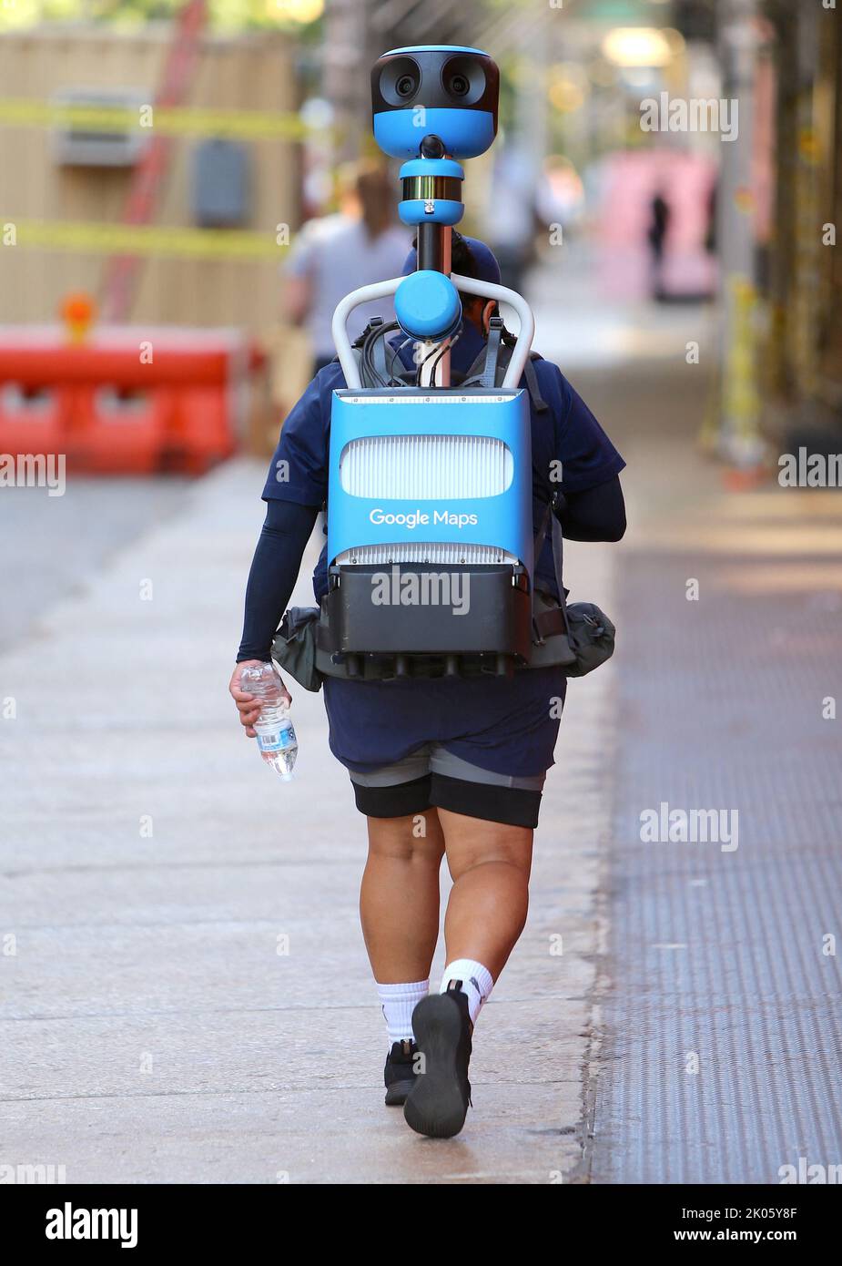 Women walking with 360 google maps cameras on the street in Soho, New ...