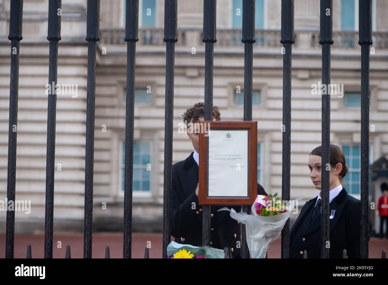 London, UK. 09th Sep, 2022. The official Royal announcement of the ...