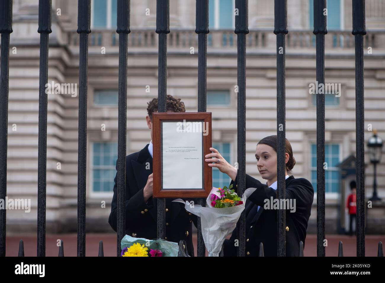 London, UK. 09th Sep, 2022. The official Royal announcement of the ...