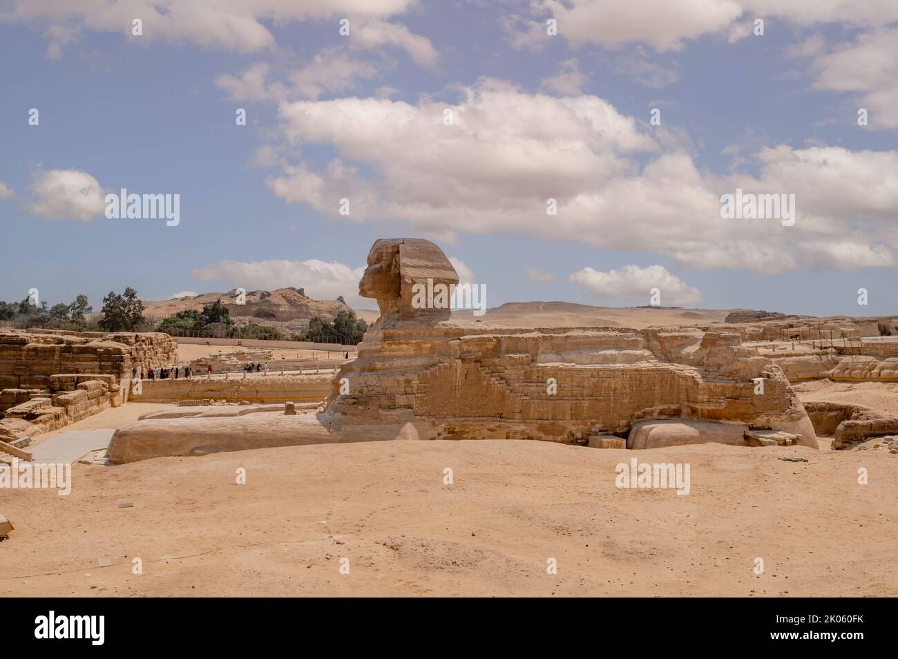 Sphinx of Giza in Cairo desert Stock Photo - Alamy