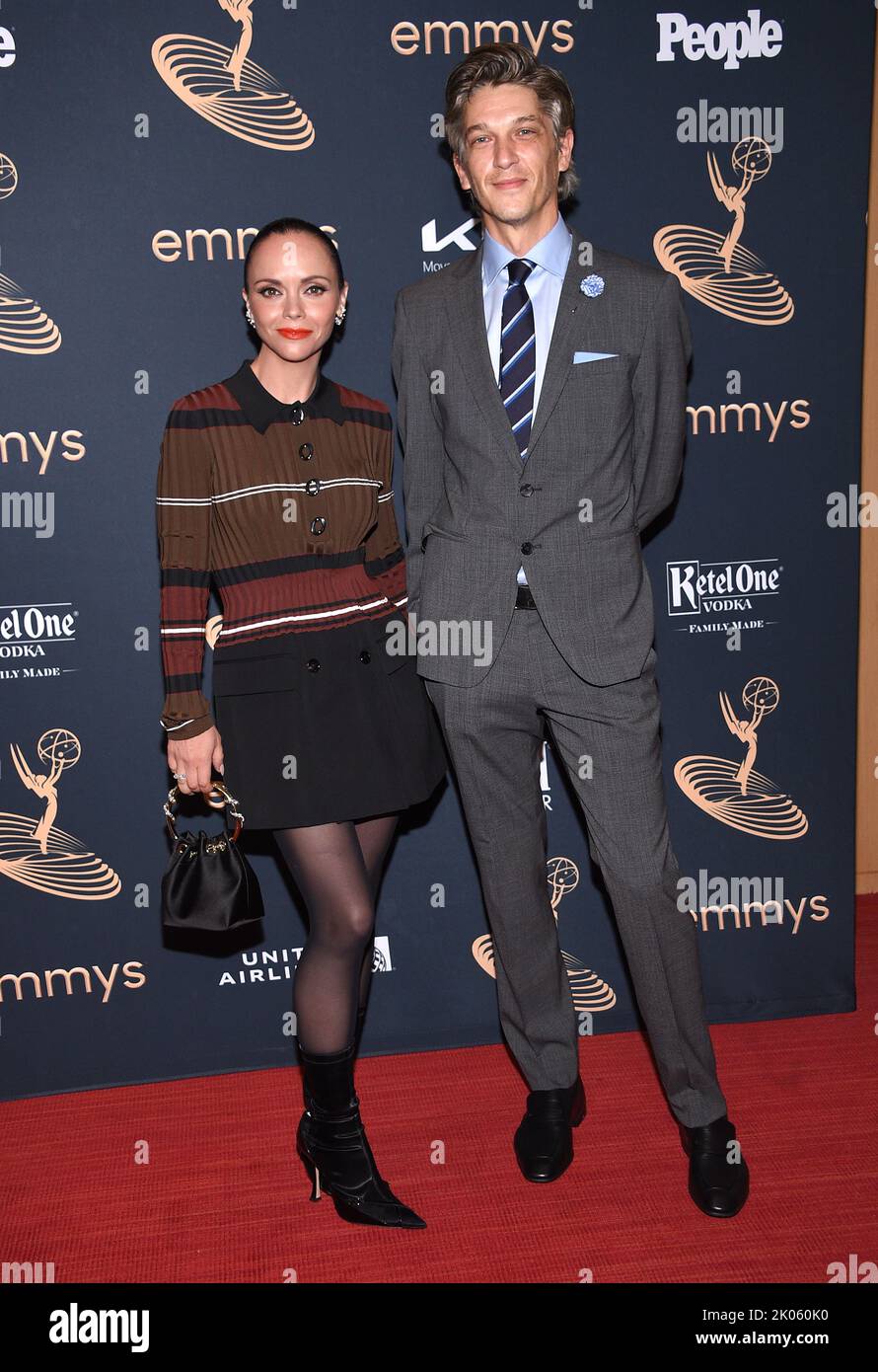 Christina Ricci and Mark Hampton arriving to the Television Academy's ...
