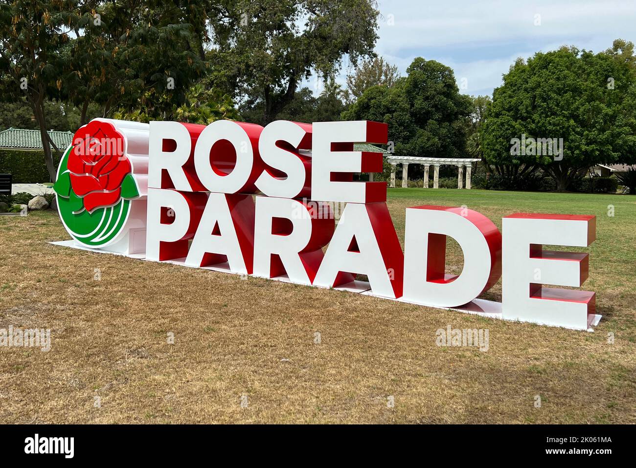 The Rose Parade letters at the Pasadena Tournament of Roses Association ...