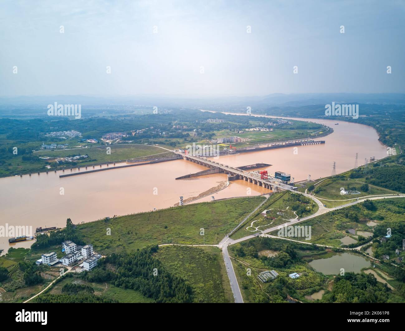 China Guangxi Nanning Laokou Dam Water Control Project Stock Photo - Alamy