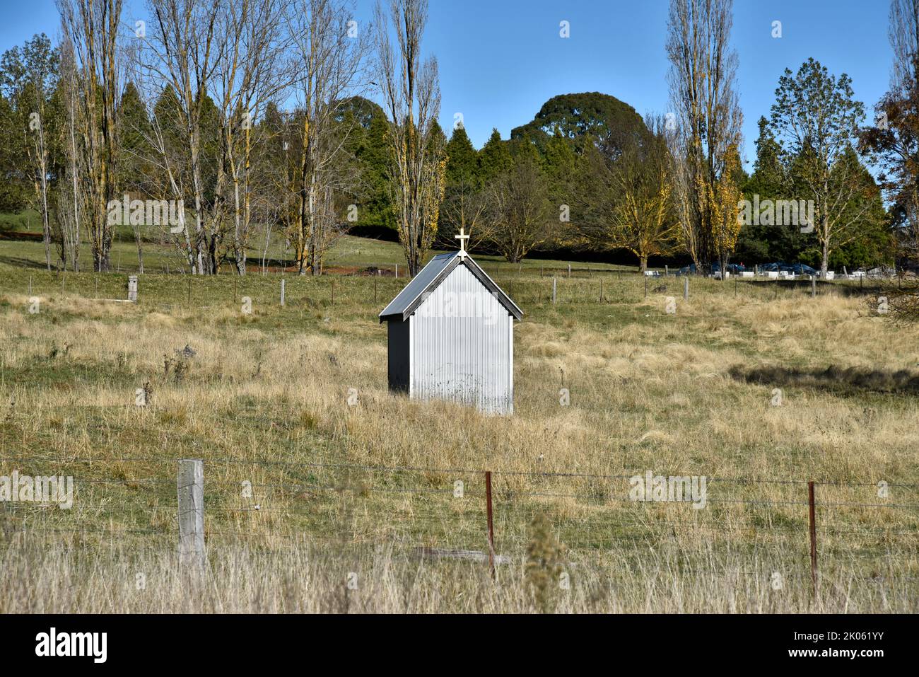 Between Armidale and Guyra there is a small pump housing built to look ...