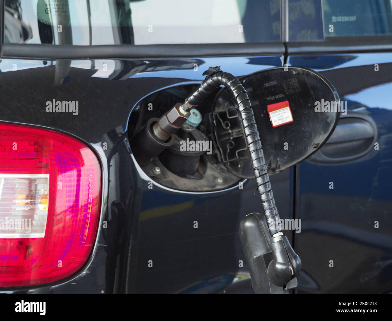 LPG gas filling stations and cars Stock Photo - Alamy