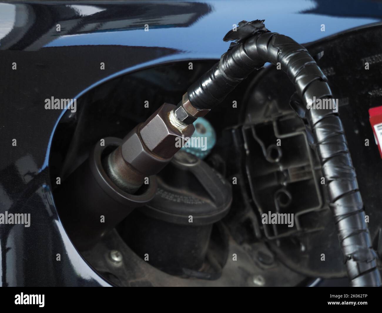 LPG gas filling stations and cars Stock Photo - Alamy