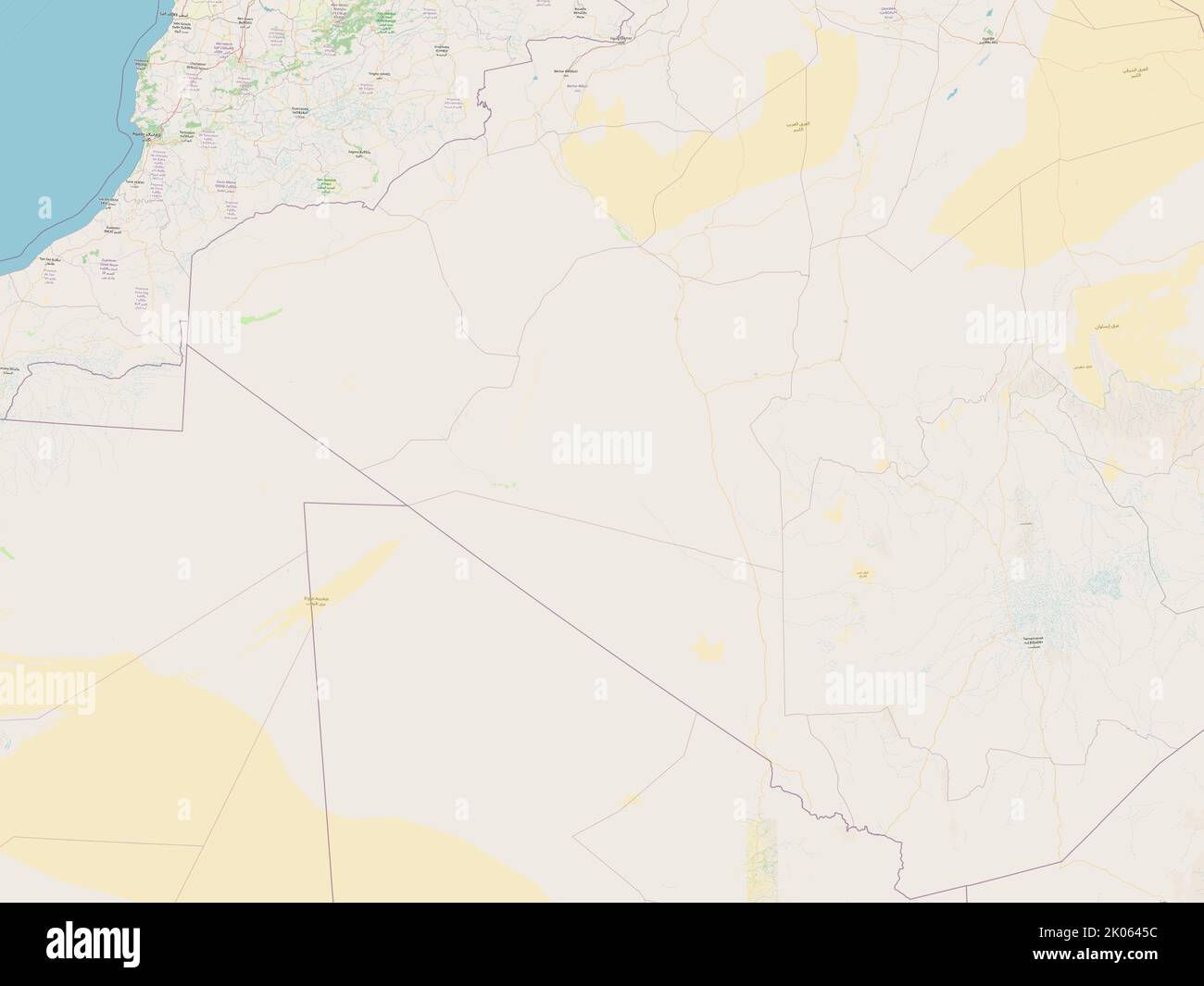 Adrar, province of Algeria. Open Street Map Stock Photo - Alamy