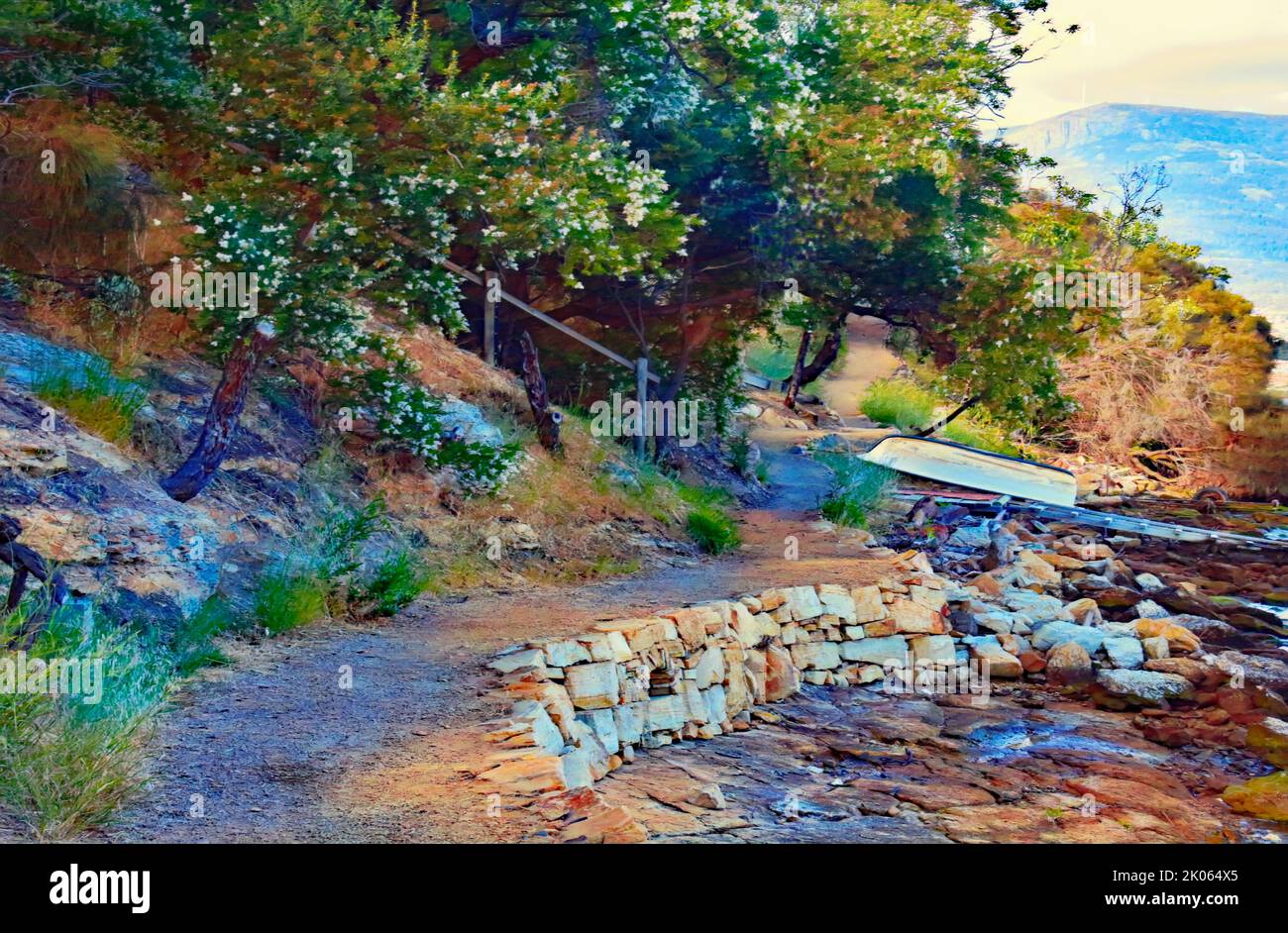 BOOK COVER ART, SCENIC WALK Stock Photo - Alamy
