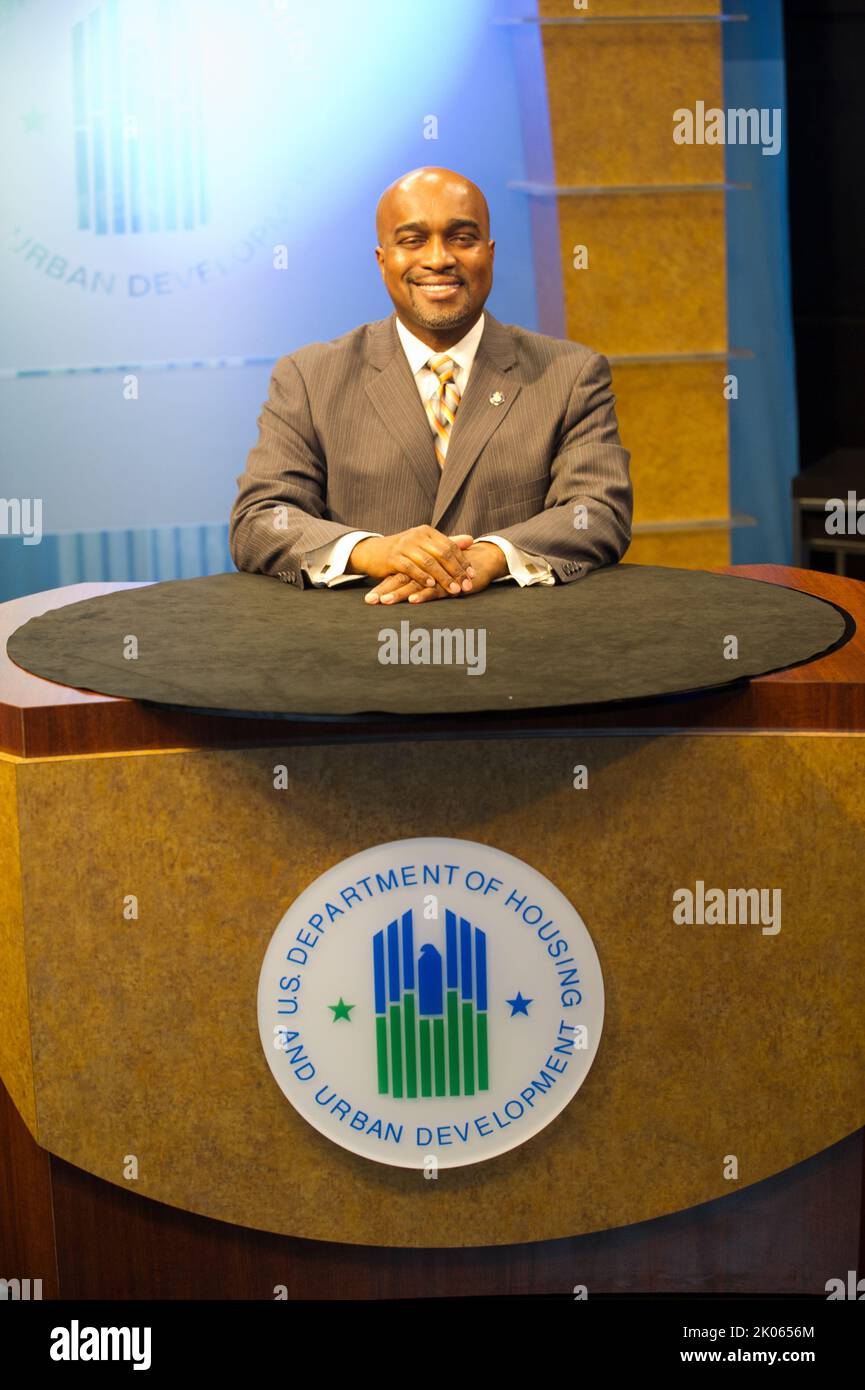 Antonio Riley, Region V (Midwest) Administrator, in HUD broadcast ...