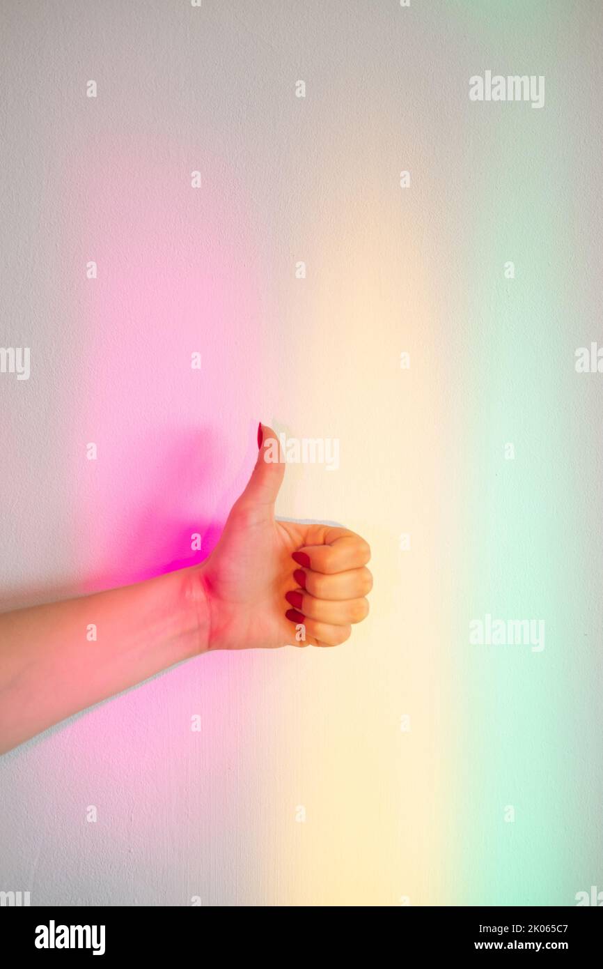 like gesture approving sign good job favor support Stock Photo - Alamy