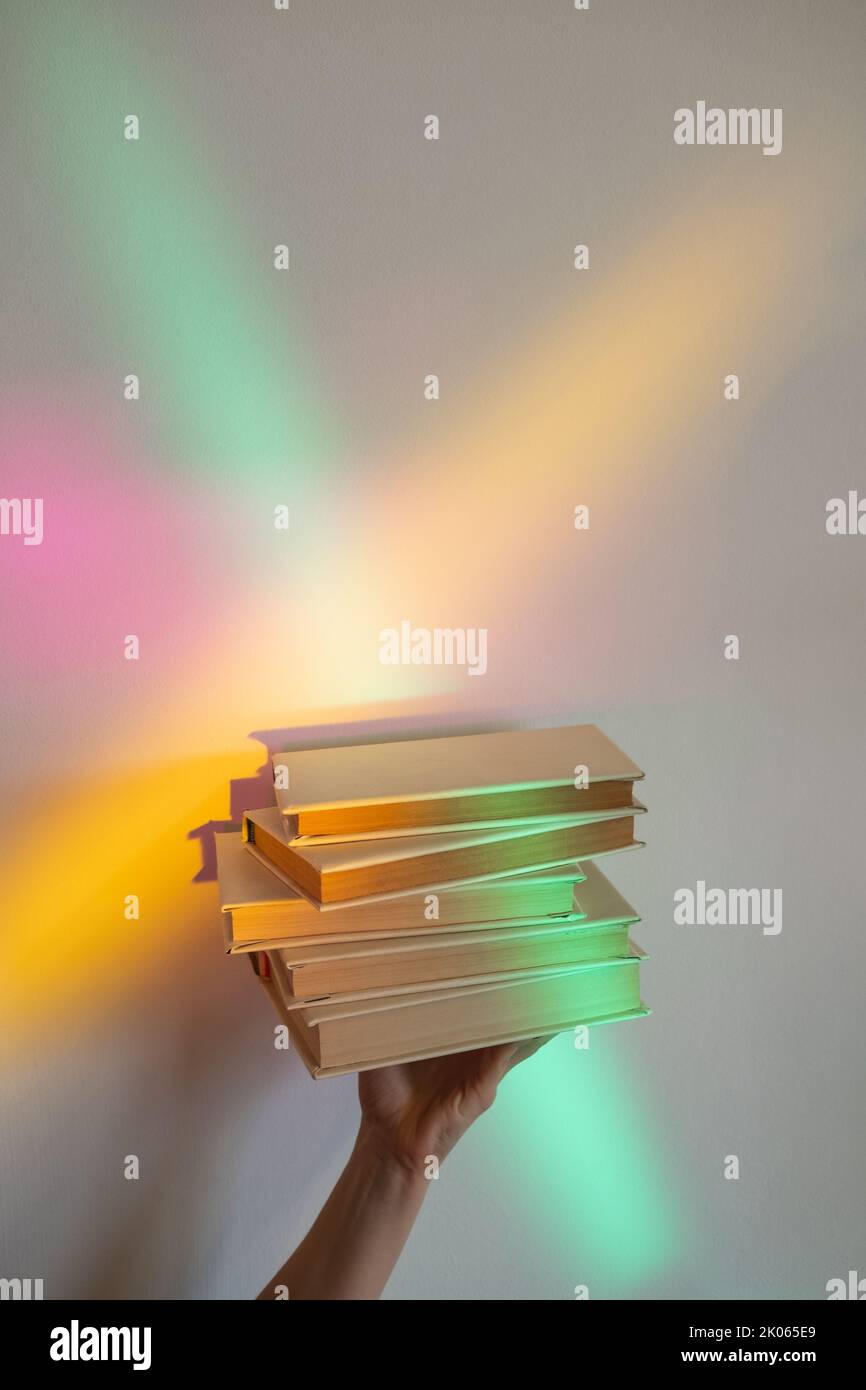 book lover hard study distance education new Stock Photo - Alamy