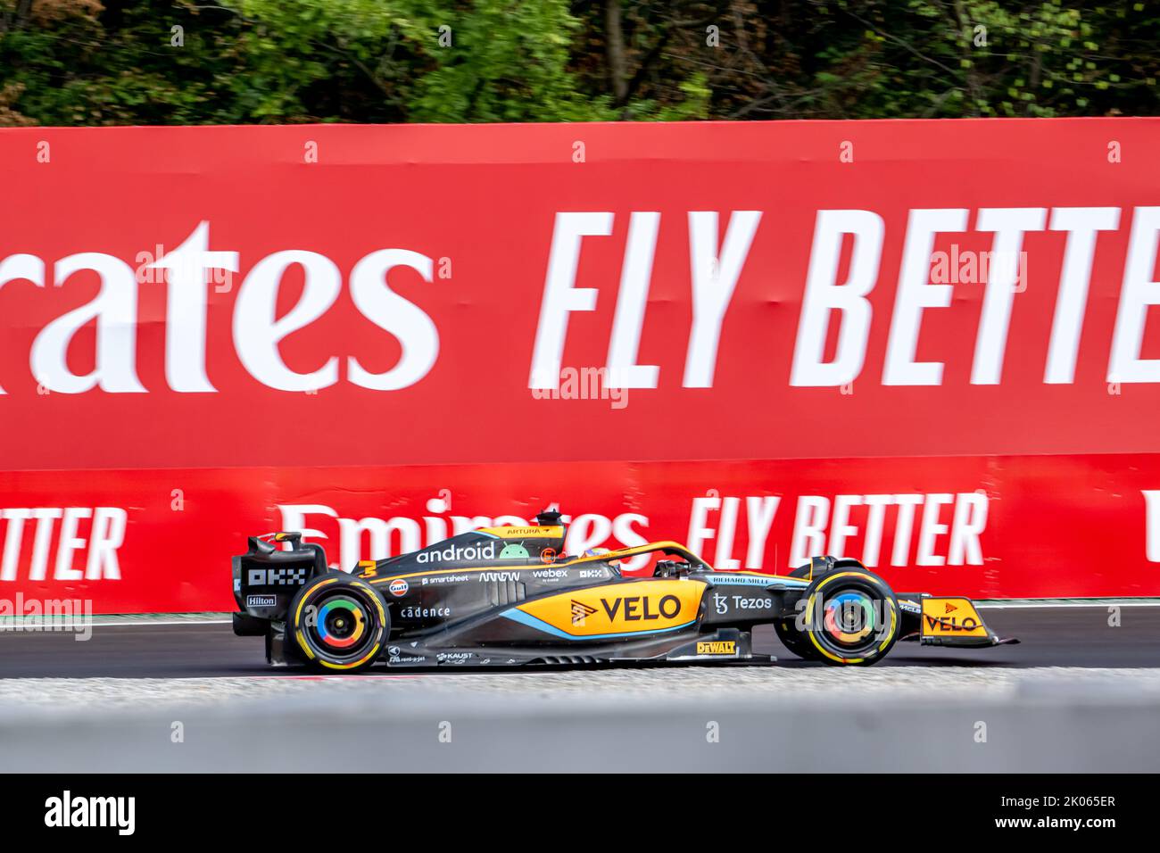 Monza, Italy, 09th Sep 2022, Daniel Ricciardo, from Australia competes ...