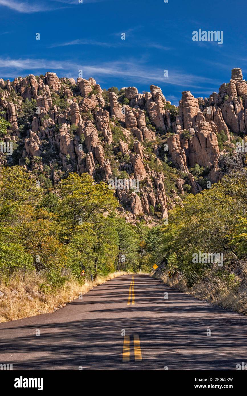 Organ Pipe formation rocks in Bonita Canyon, Chiricahua National ...