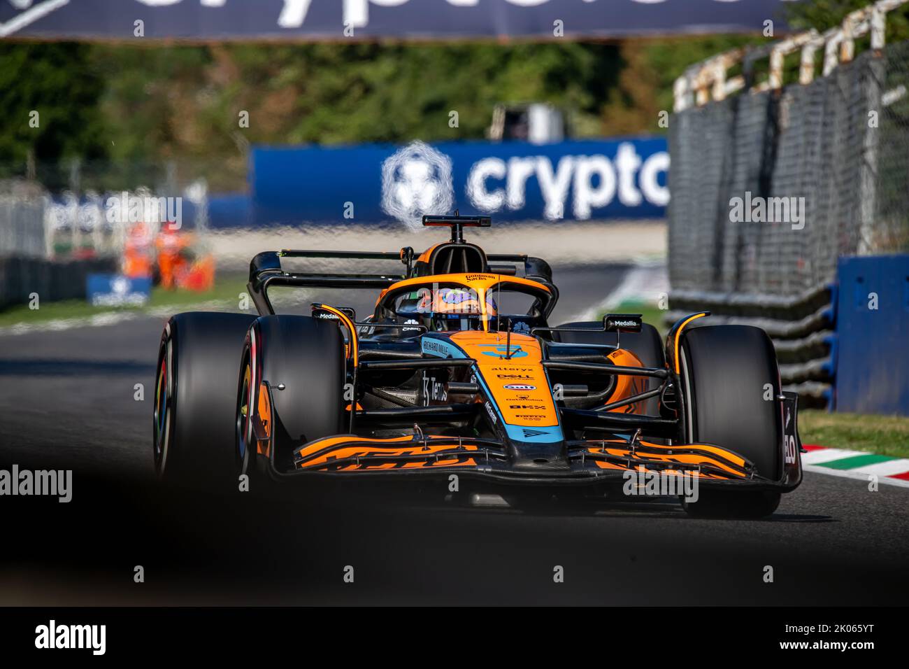 Monza, Italy, 09th Sep 2022, Daniel Ricciardo, from Australia competes ...