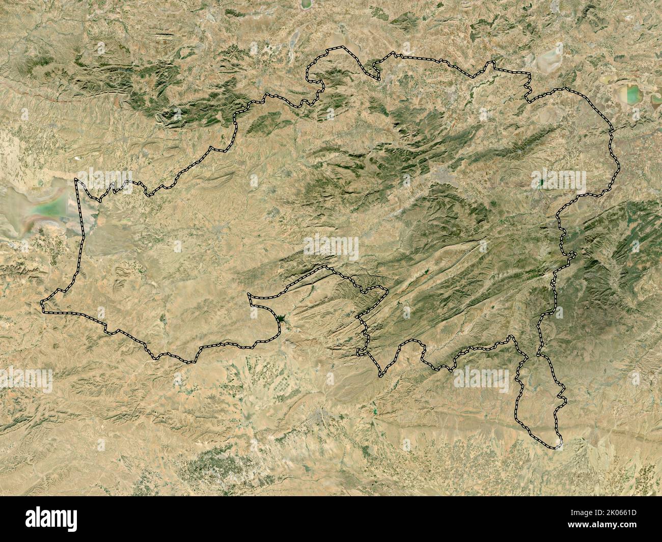 Batna, province of Algeria. High resolution satellite map Stock Photo ...