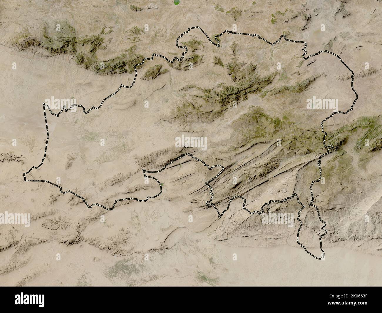 Batna, province of Algeria. Low resolution satellite map Stock Photo ...