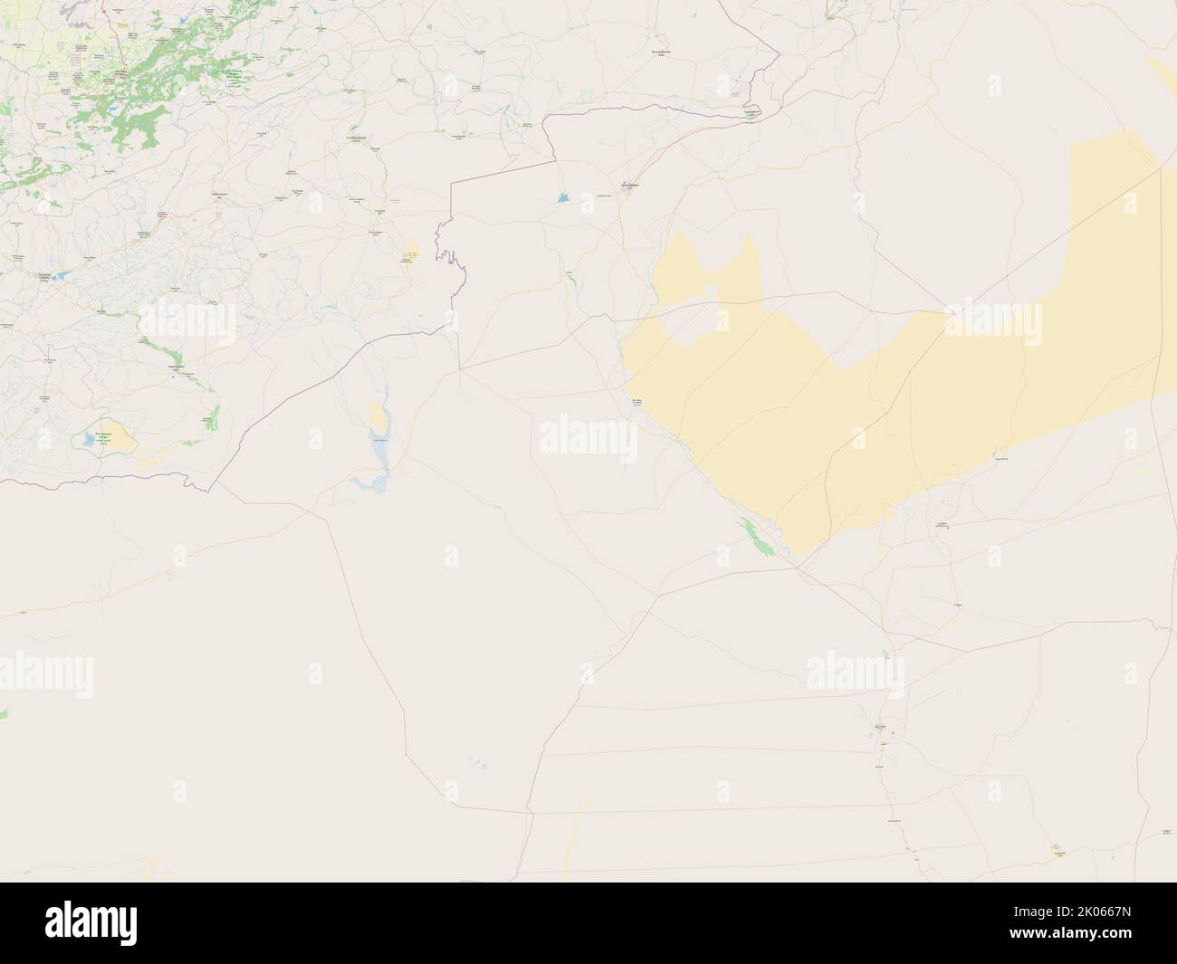 Bechar, province of Algeria. Open Street Map Stock Photo - Alamy